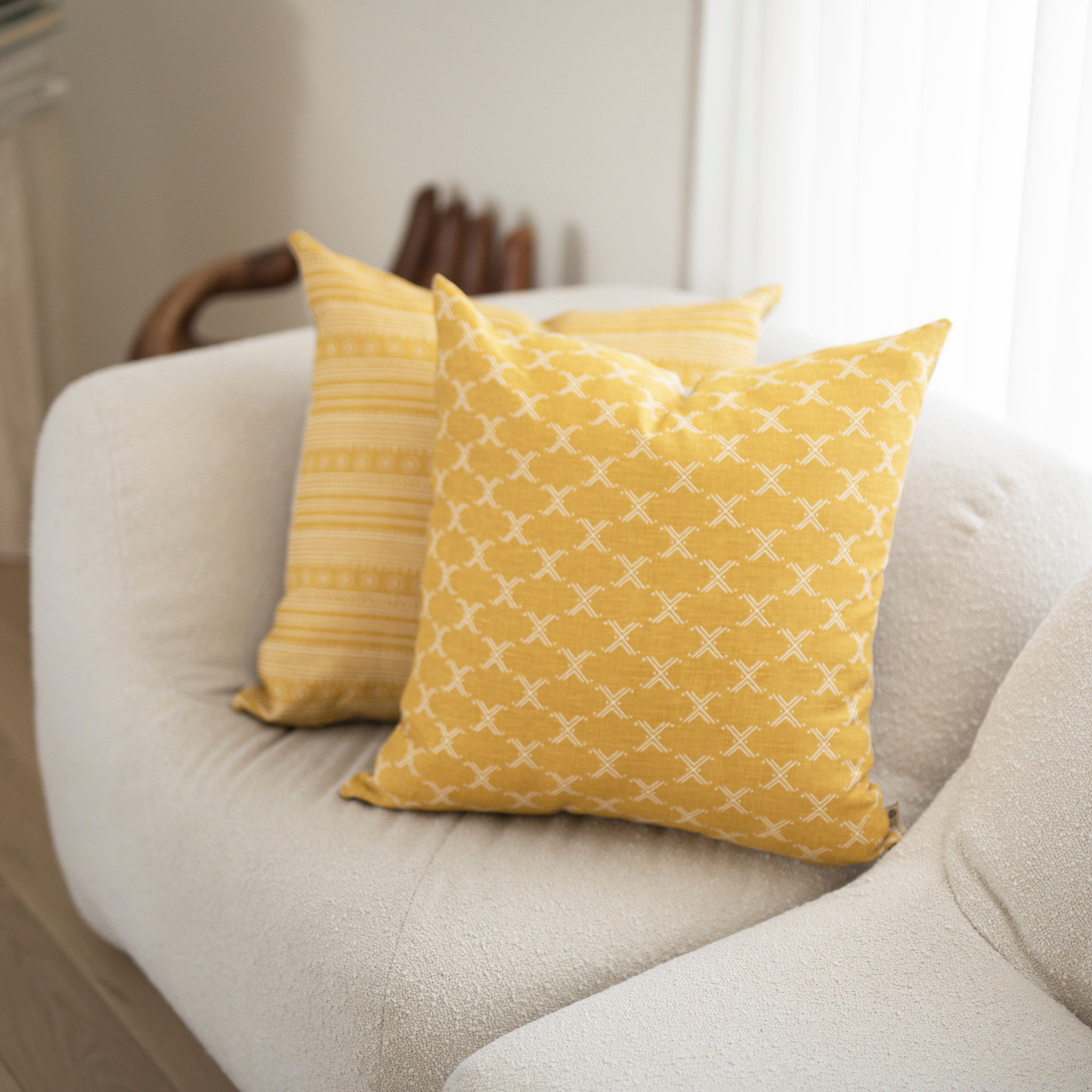 Printed Linen Collection – Indigo Arrows