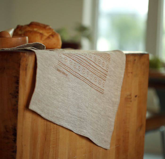 Handmade Linen Collection – Indigo Arrows