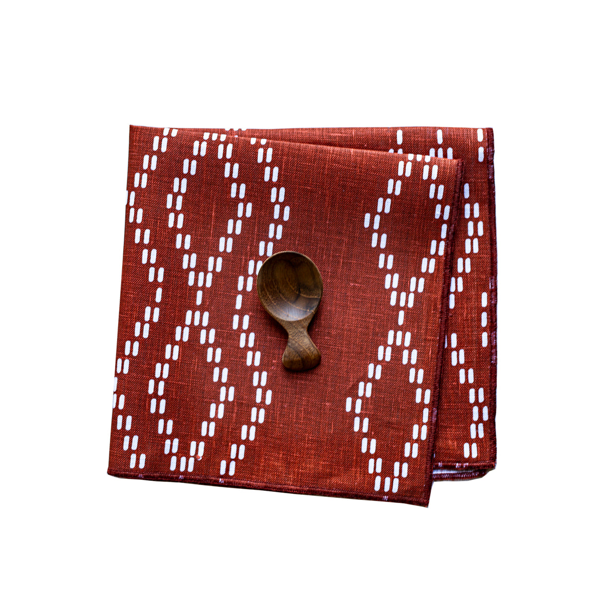 Niizh Napkins Red Earth – Indigo Arrows